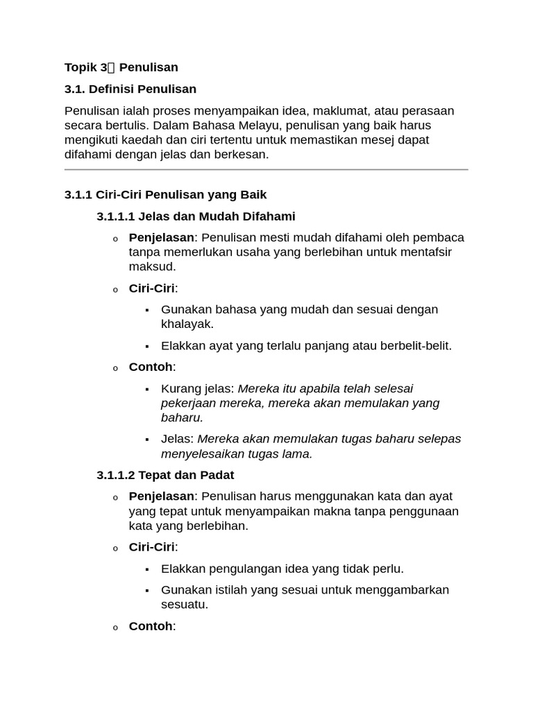 Topik 3 Penulisan | PDF