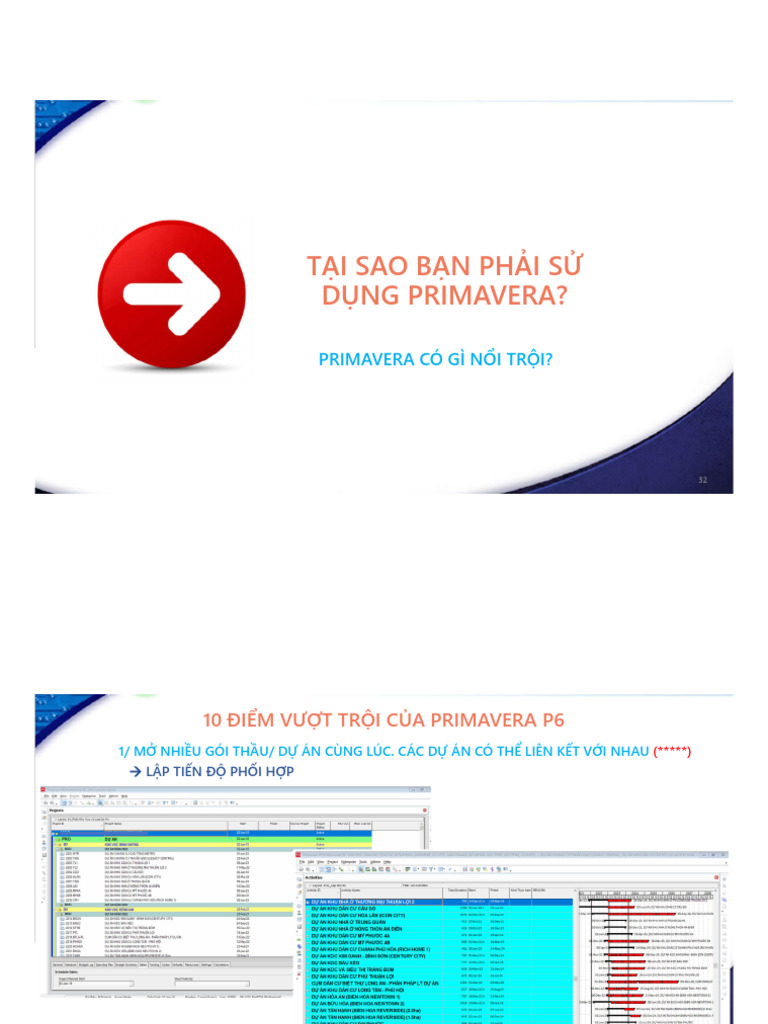 10 Điểm Nổi Bật Của Primavera P6 | PDF