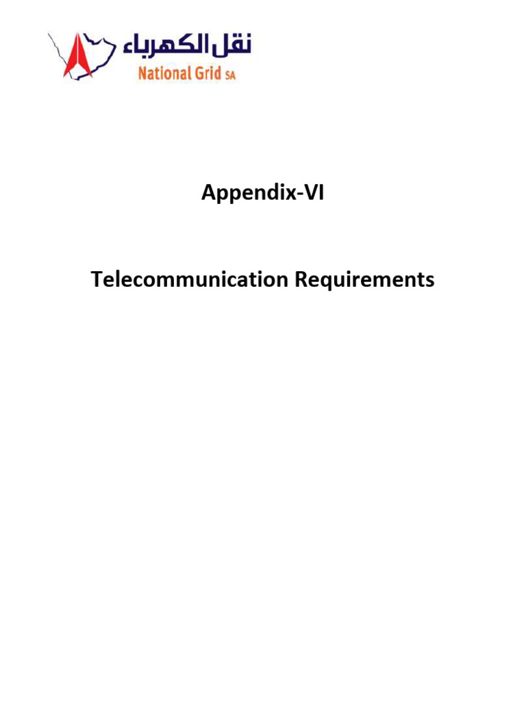 5. Appendix-VI-8287 Telecom | PDF | Telecommunications | Optical Fiber