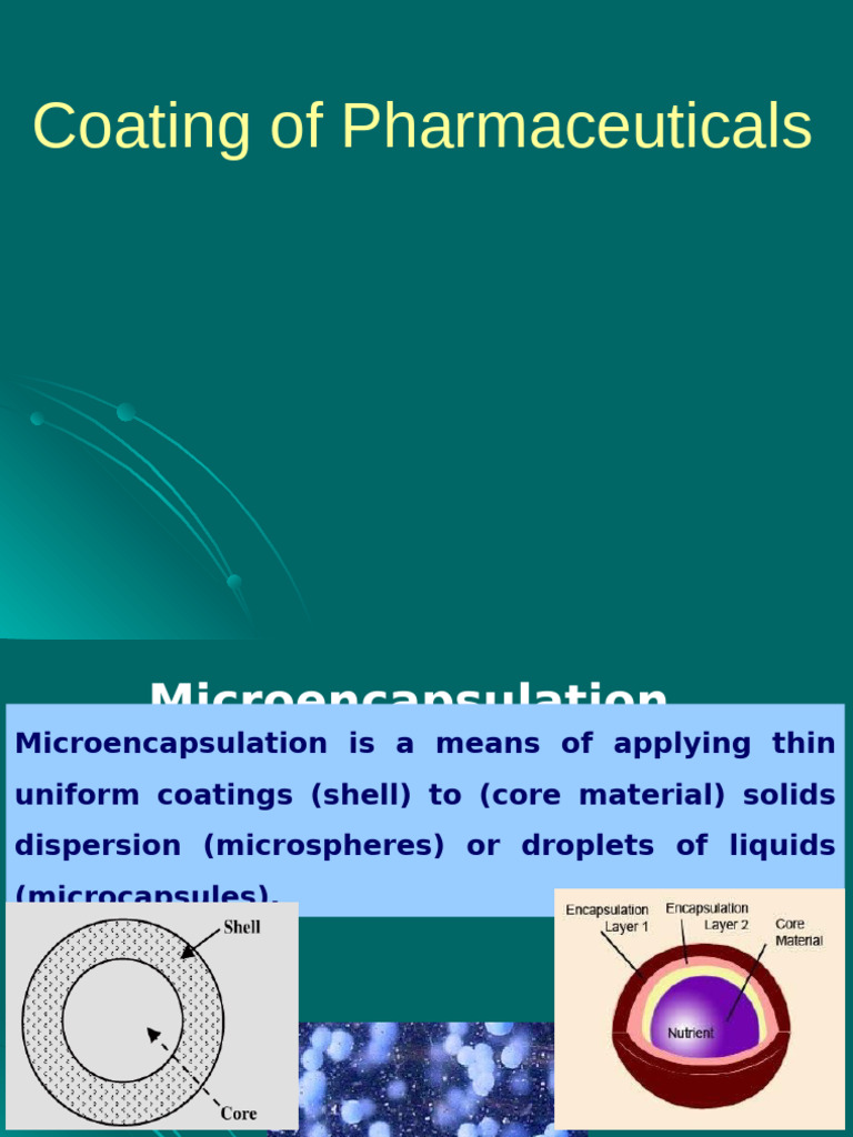 05 - Microencapsulation - Edited-1 (1) - 1 | PDF | Tablet (Pharmacy) | Physical Sciences