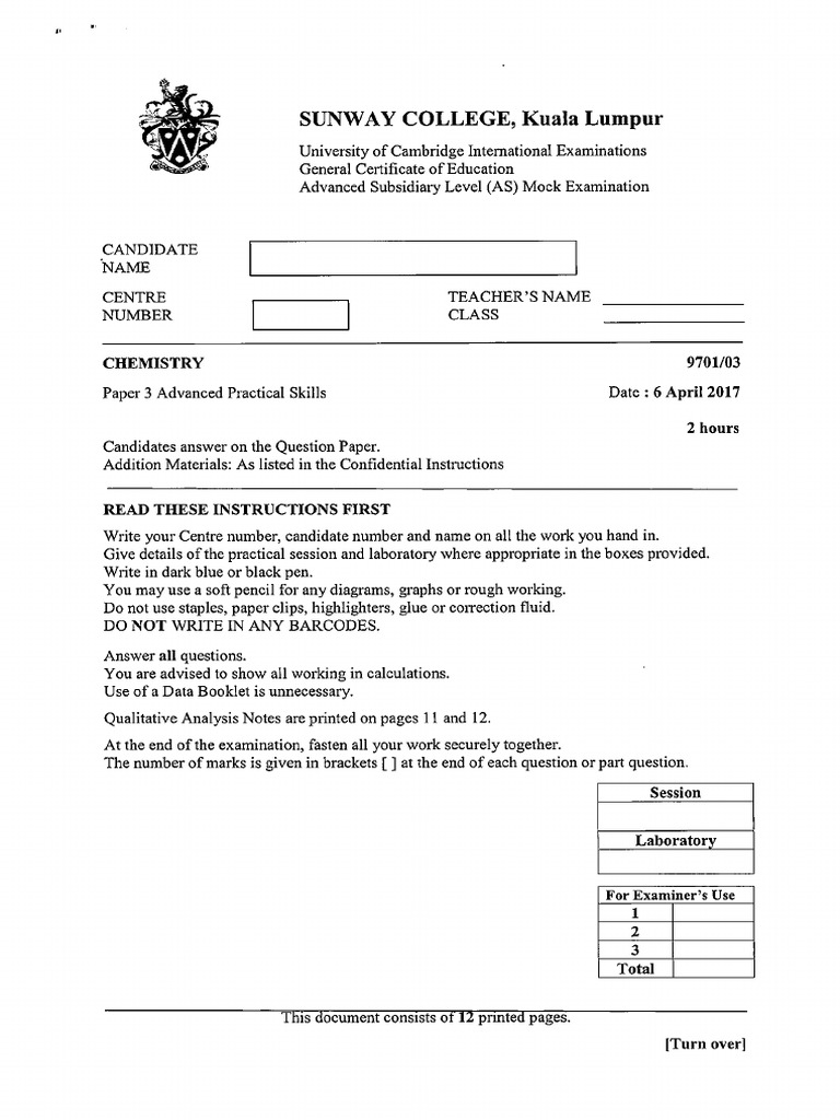 As Mock Practical Question Paper | PDF