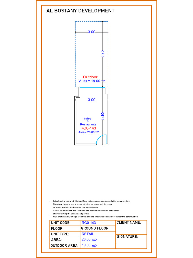 Unit Area Specifications and Adjustments | PDF