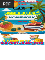 Class 1 Autumn Break Homework | PDF