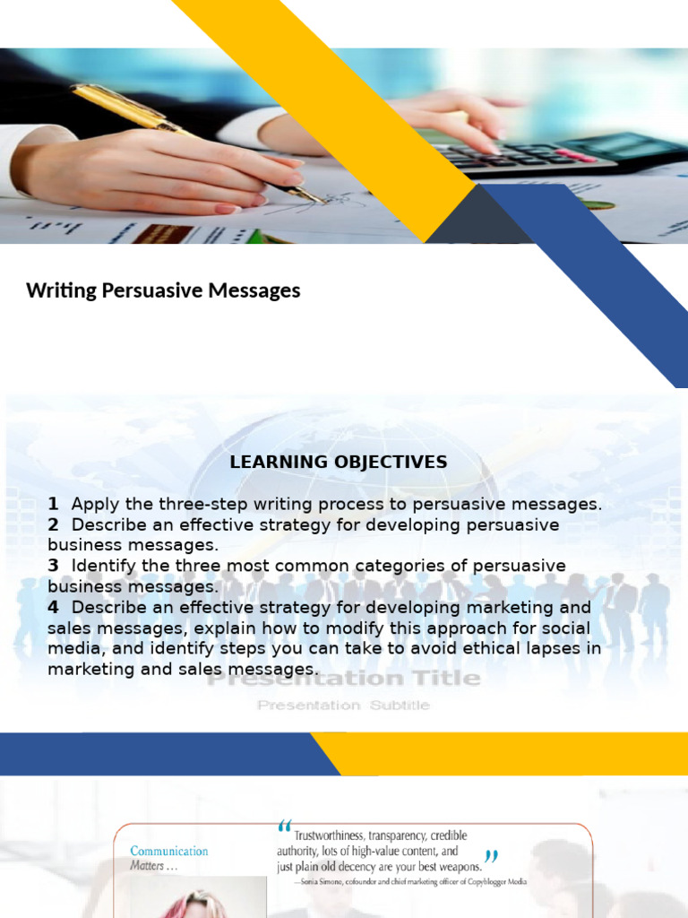 Crafting Effective Persuasive Messages | PDF | Persuasion | Marketing