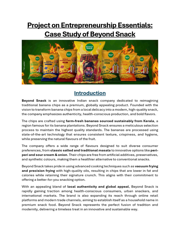 Beyond Snack Case Study | PDF | Market Segmentation | Brand