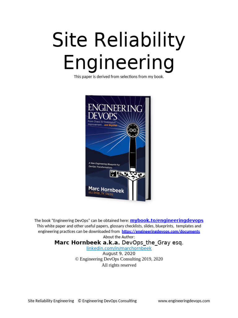 White Paper - EDT11 - Site Reliability Engine | PDF | Reliability ...