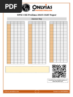 UPSC CSE 2025 CSAT Set A Answer Key | PDF