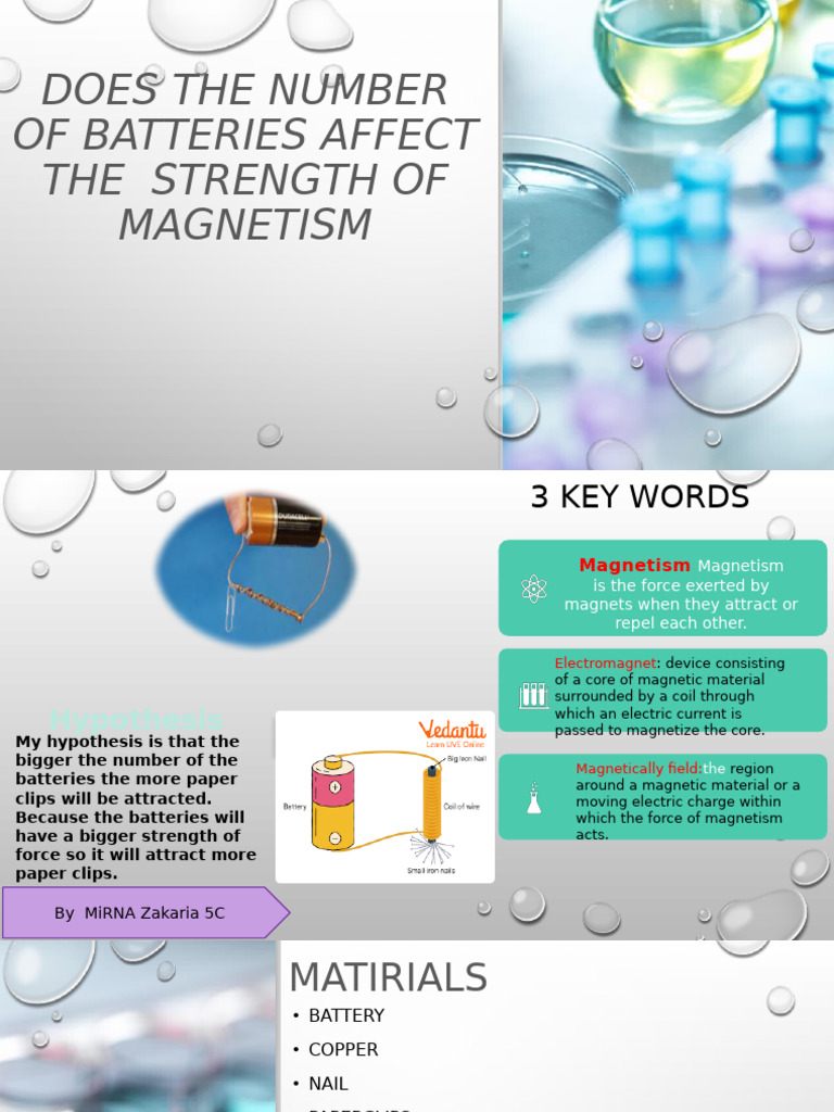 Science Project Term 2 Electromagnets | PDF | Magnetism | Physical Phenomena