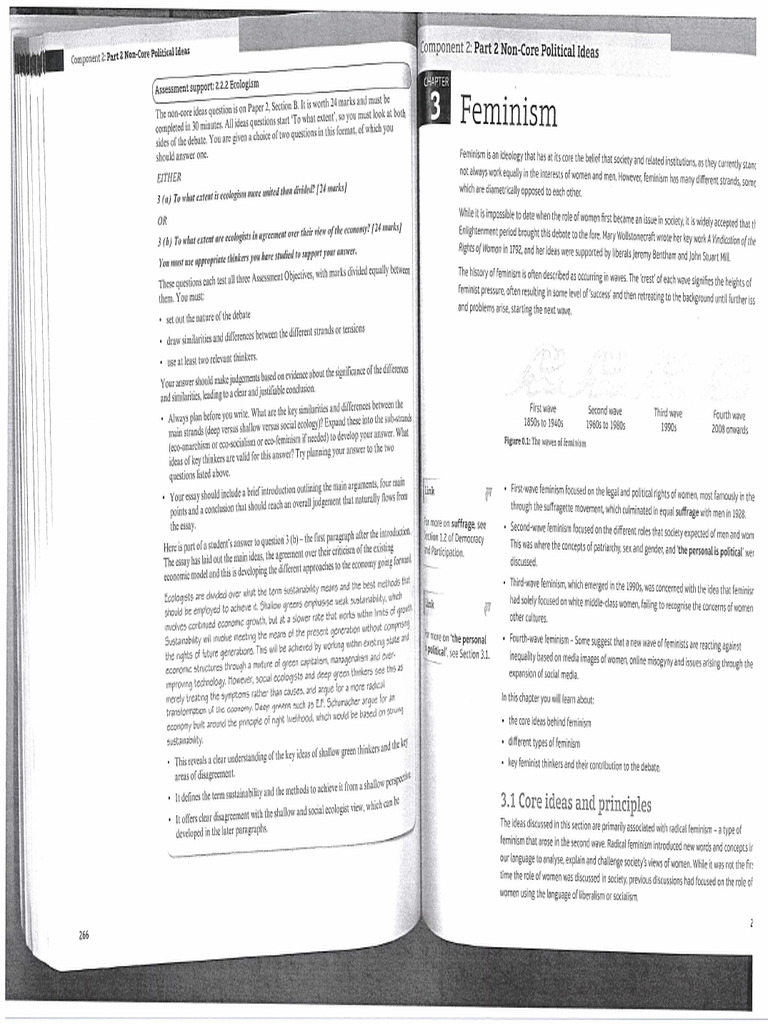 Feminism - Edexcel Book | PDF