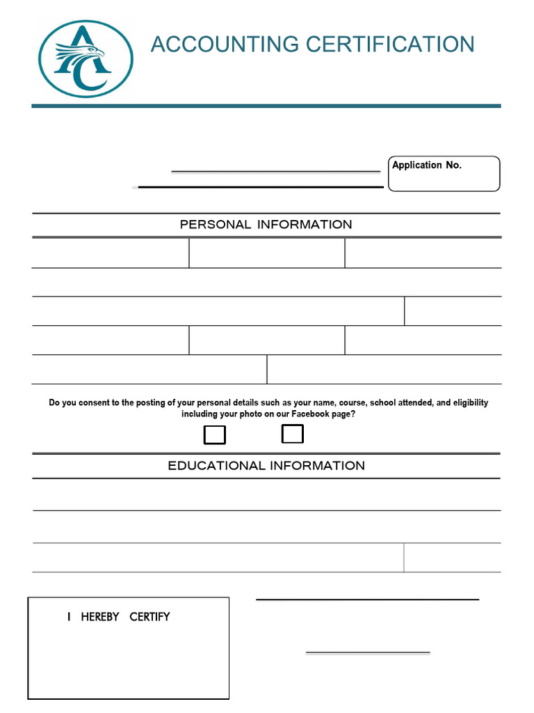 ACTI Exam Application Form | PDF