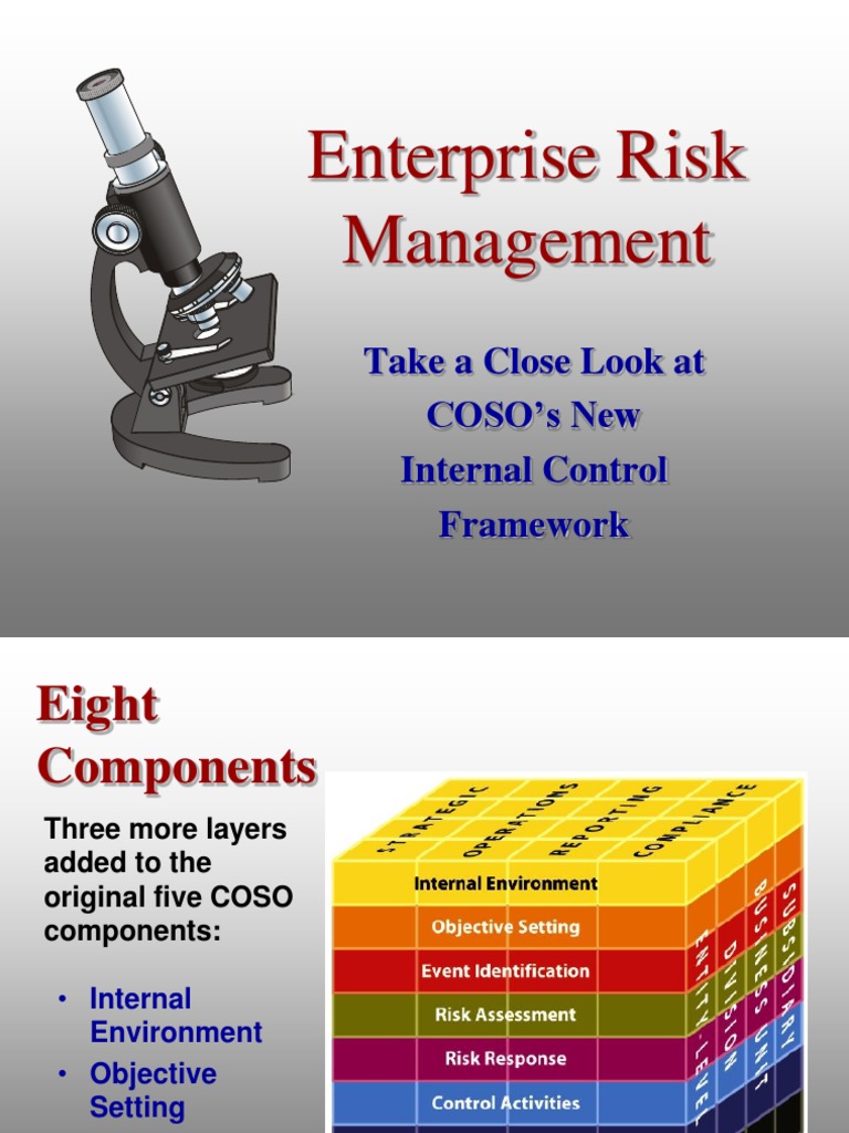 Enterprise Risk Management: Take A Close Look at COSO's New Internal ...