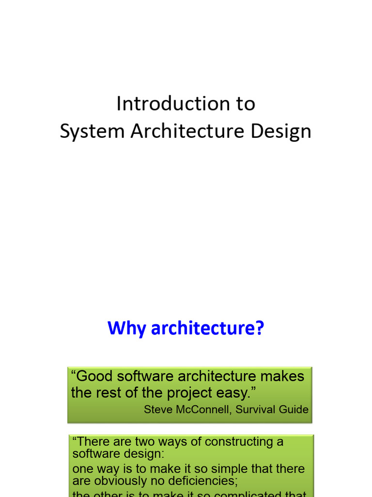 Ch05.5 System Architecture Design | PDF | Modular Programming | Computing