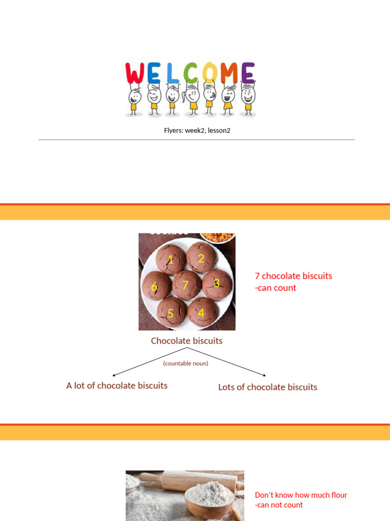 Flyers Week2 Lesson2 | PDF | Biscuit | Foods