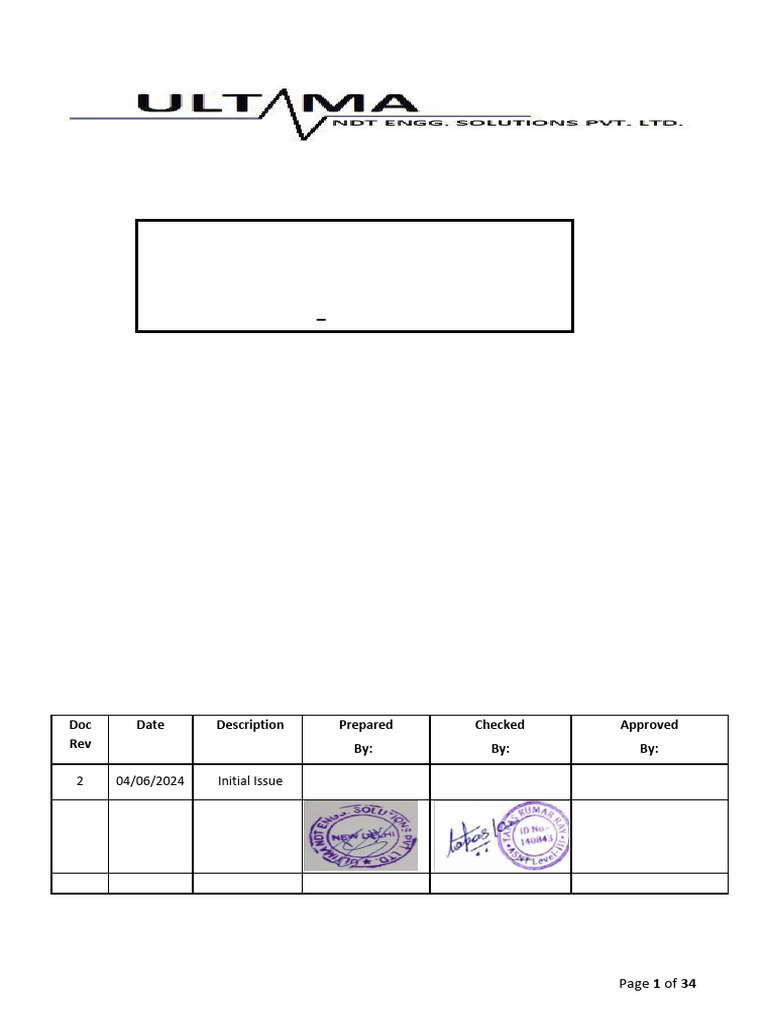 PAUT Cobra Procedure Stailness Steel111 | PDF | Nondestructive Testing ...