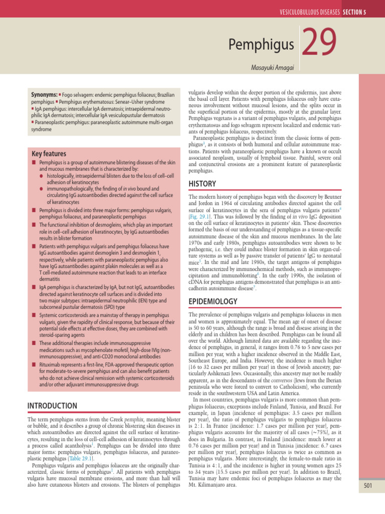 Pemphigus | PDF | Medical Specialties | Immunology