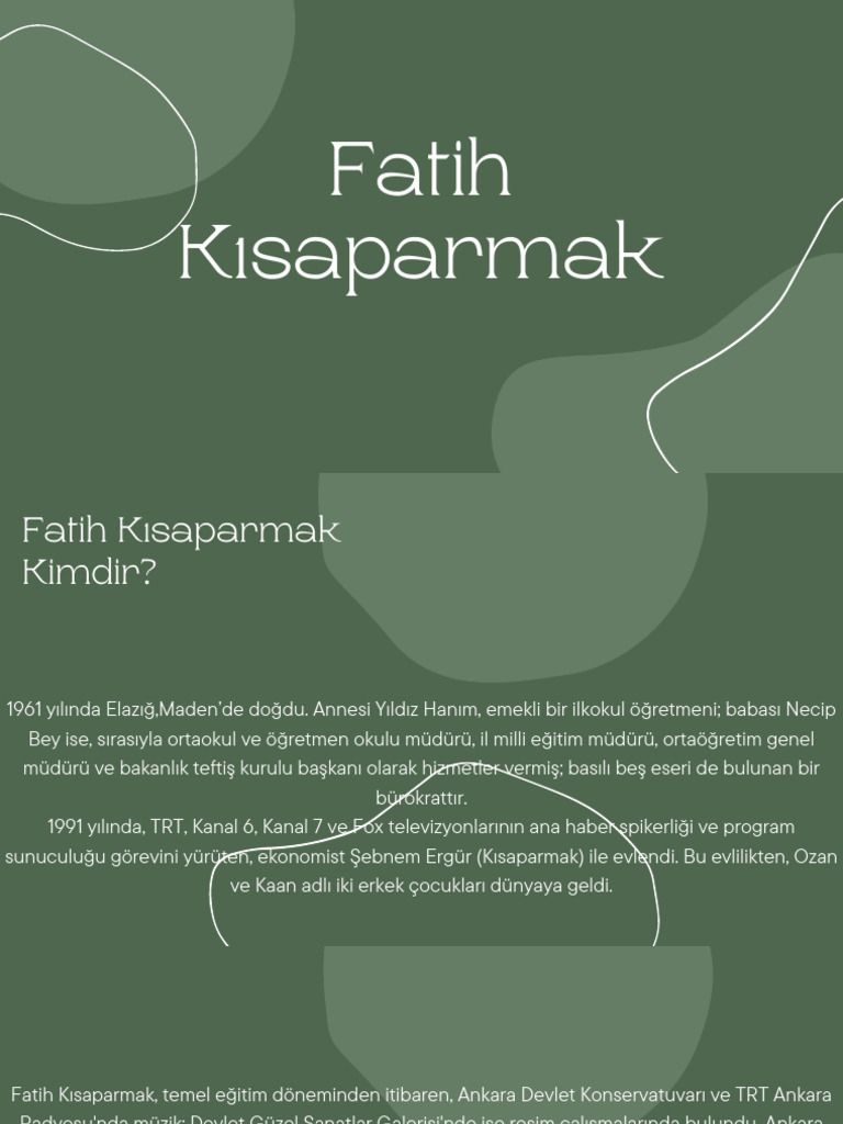 Fatih Kısaparmak | PDF