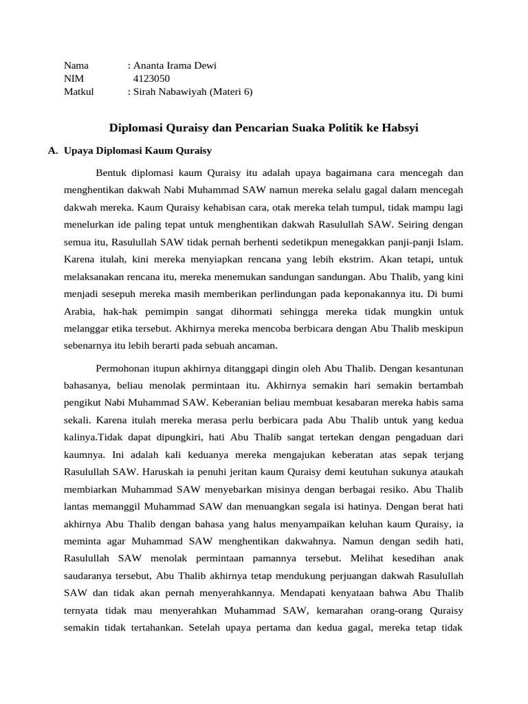 Sirah Materi 6 | PDF