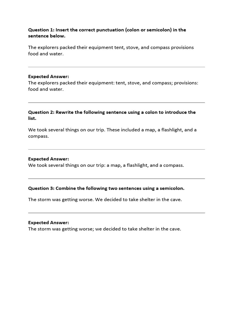 SPaG T3 Revision Answers | PDF | Question | Verb