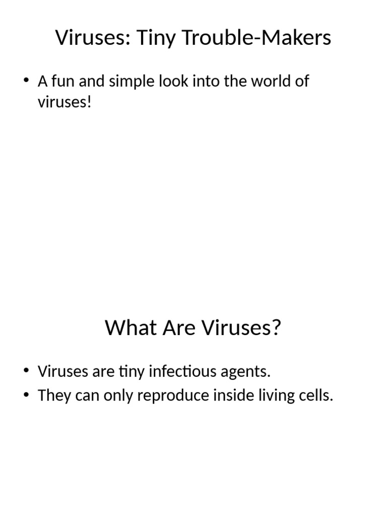Viruses Class Presentation | PDF | Virus | Human Diseases And Disorders