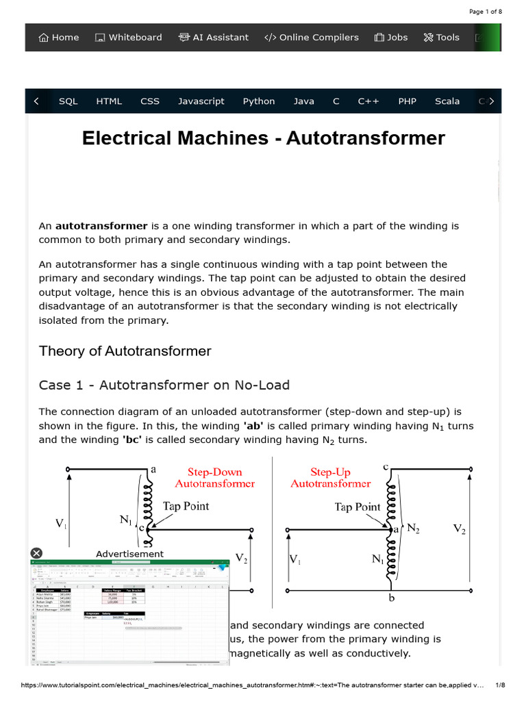Autotransformer Overview | PDF | Transformer | Computer Engineering