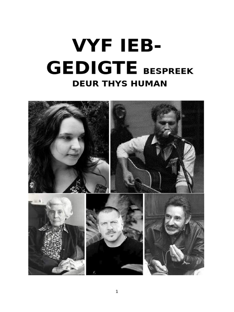 5 IEB-gedigte - 2025 | PDF