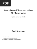 Class10 Maths Formula Sheet | PDF
