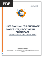 Online Application for Convocation OD | PDF