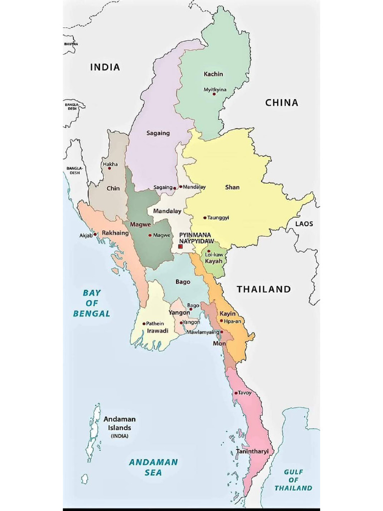 Myanmar Detail Map | PDF