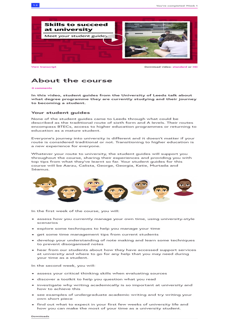 About The Course: Your Student Guides | PDF