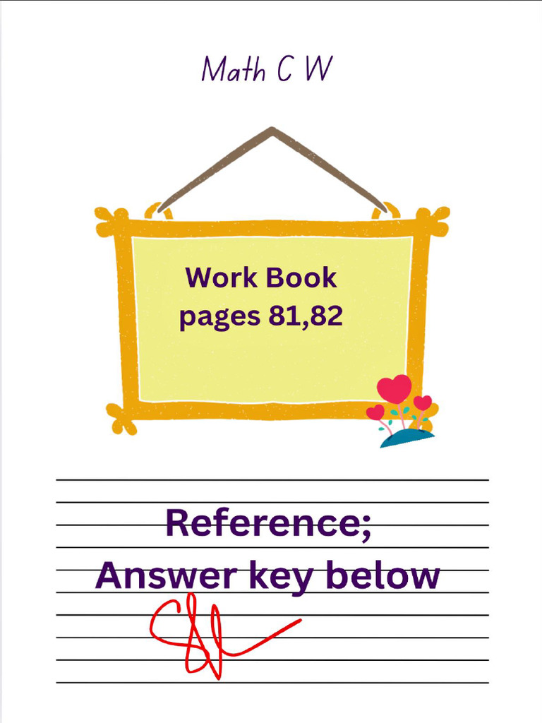 Maths Class Work | PDF