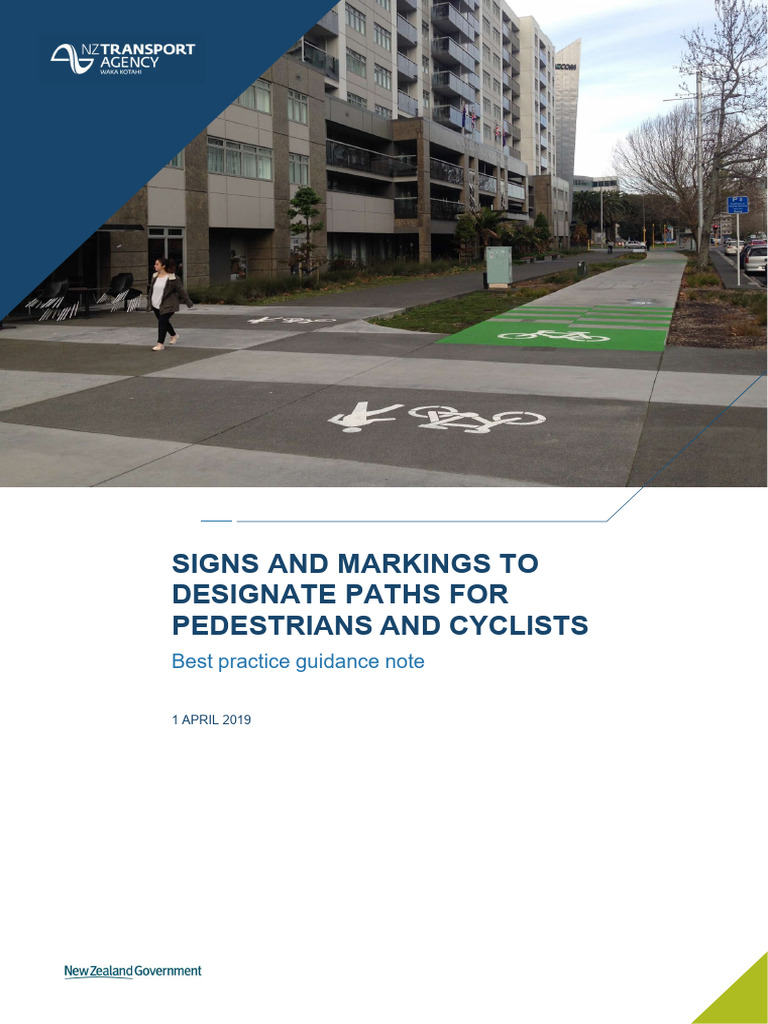 Pedestrian and Cyclist Path Signage Guide | PDF | Cycling ...