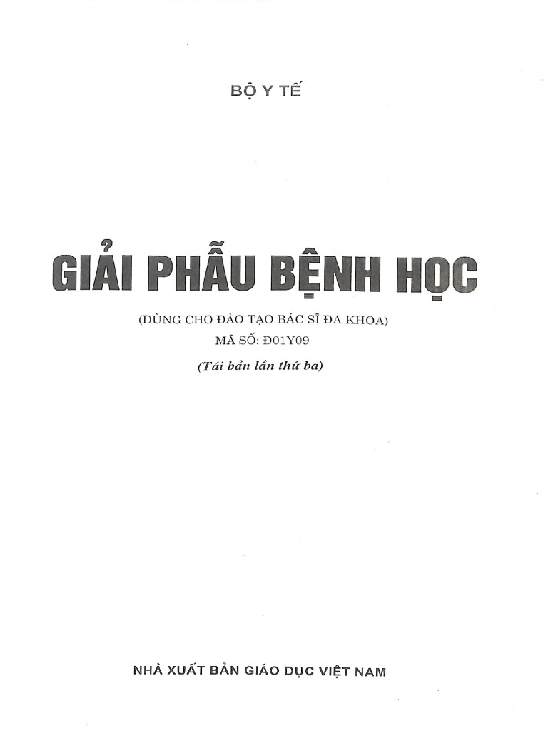 Giai Phau Benh Hoc Bo Y Te | PDF