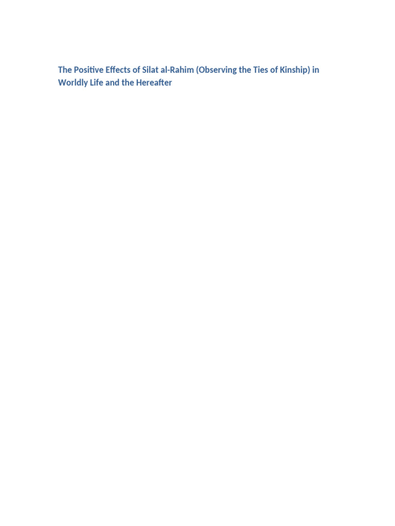 Silat Al Rahim Research Paragraphs | PDF | God In Islam | Forgiveness