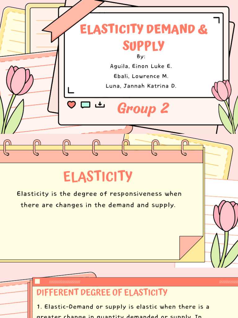 Group 2 - Elasticity Demand and Supply | PDF | Elasticity (Economics ...