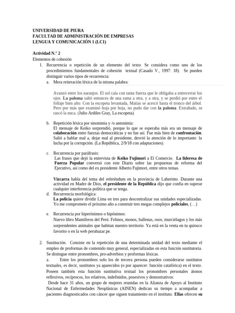 Práctica Dirigida 2a | PDF | Pronombre | Lingüística