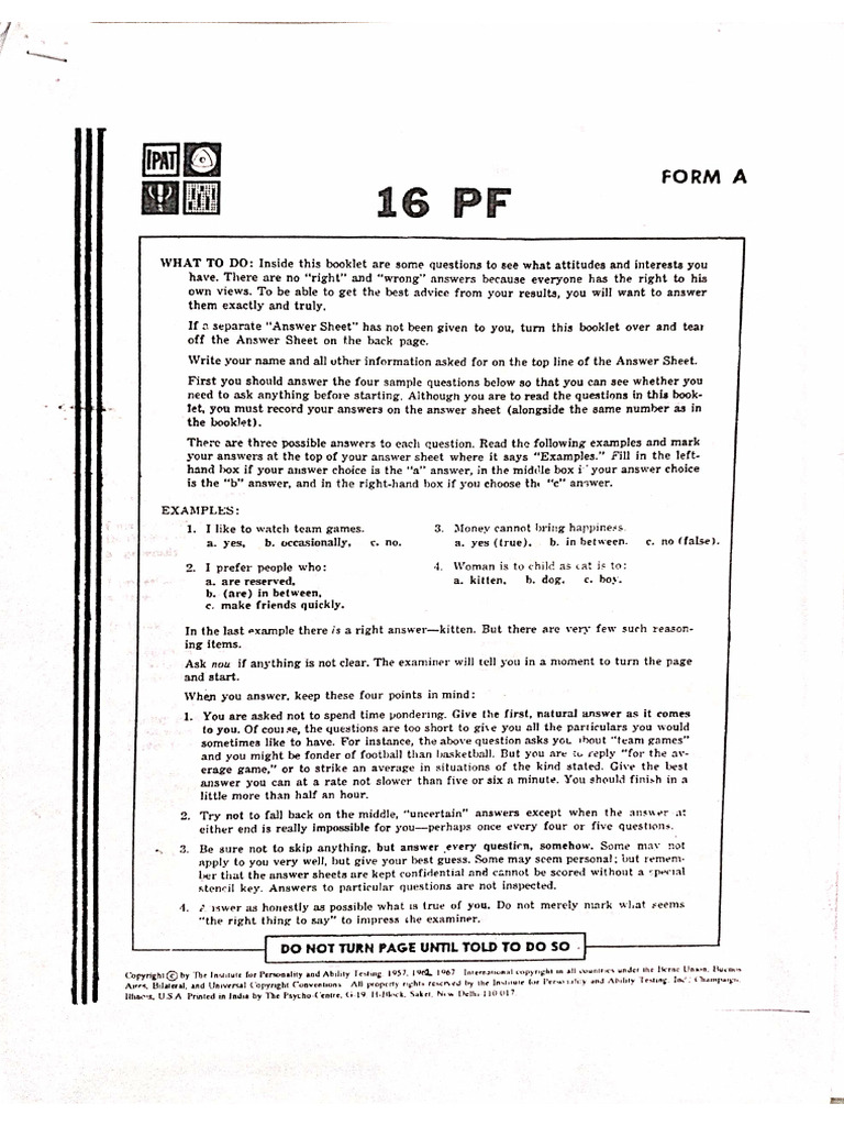 16PF Afaf | PDF