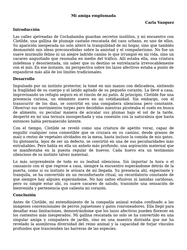 Composición Escrita Libre | PDF