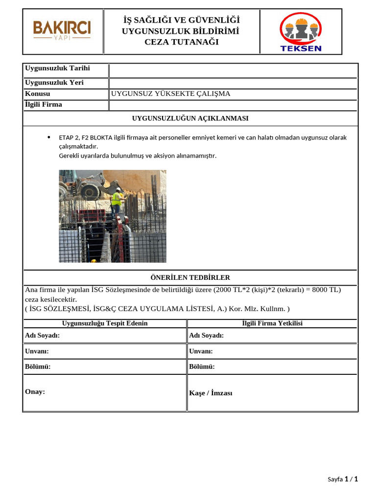 Ceza Tutanaği | PDF