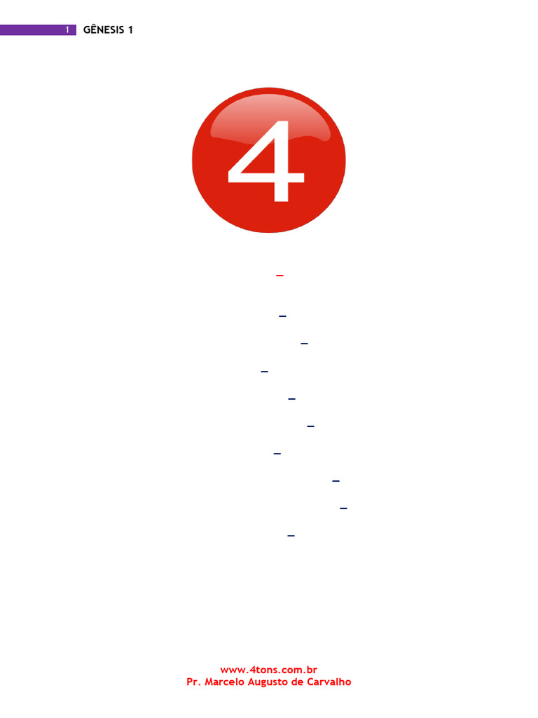 Sermao 0301 001 Genesis 1 Sdabc | PDF | Céu | Gênesis (livro)