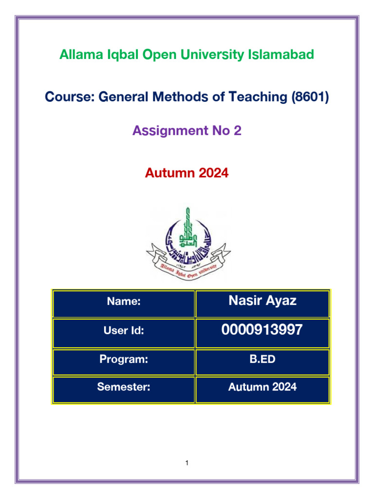 8601 (2) Nasir Ayaz (0000913997) | PDF | Teachers | Learning