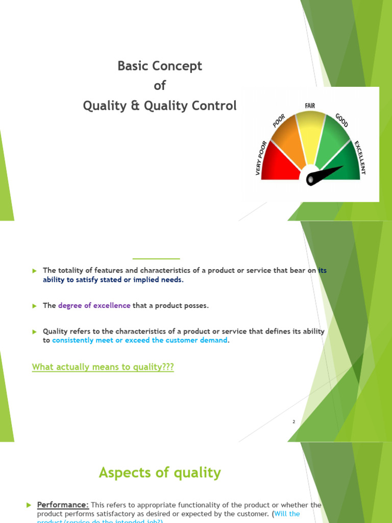 Understanding Quality and Control Basics | PDF | Quality Assurance ...