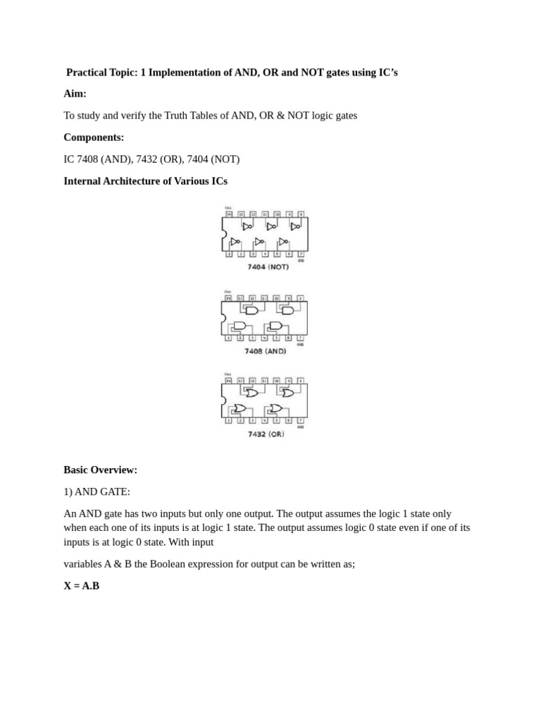 DLD Practical 1 | PDF