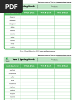 Spelling Frame | PDF | Word | Spelling