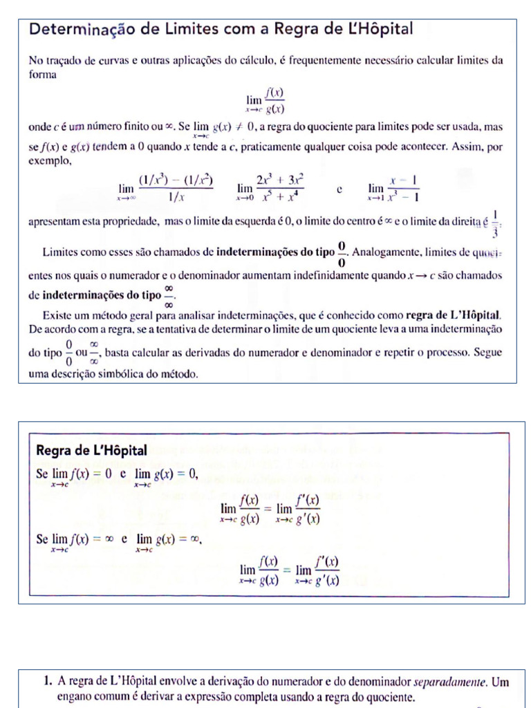 Regra de LHôpital | PDF