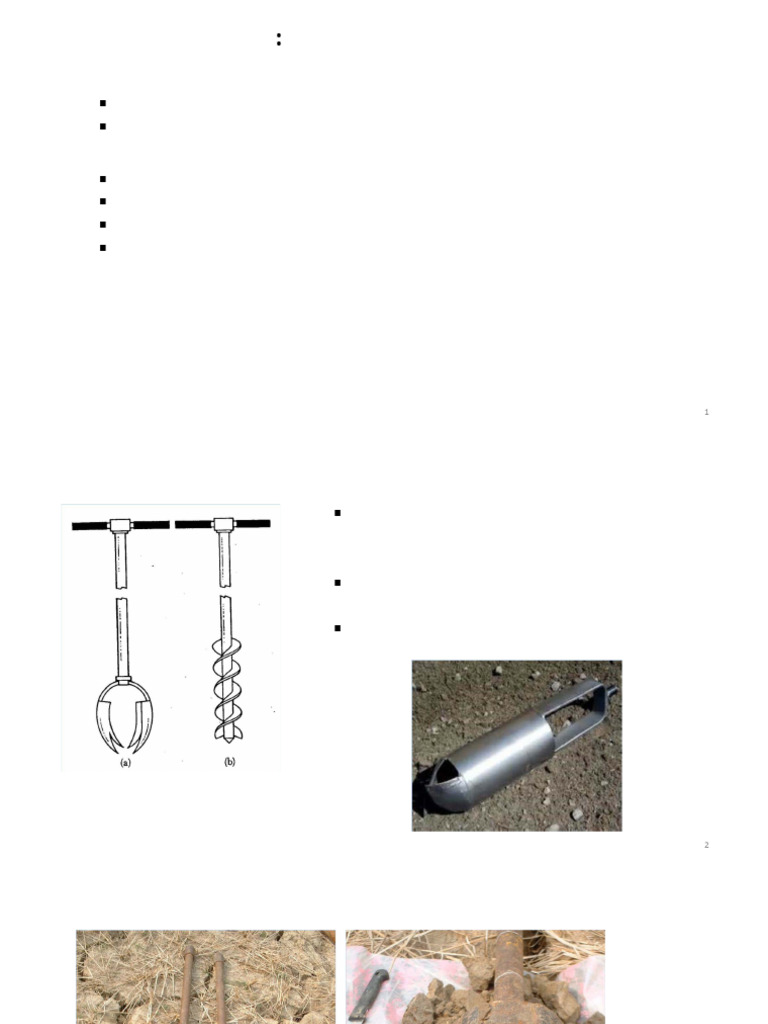 CE481 Sub Soil Investigation Lecture 03 | PDF | Deep Foundation | Borehole