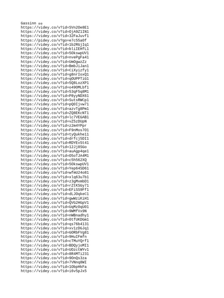 Videy.co Video Links Compilation | PDF