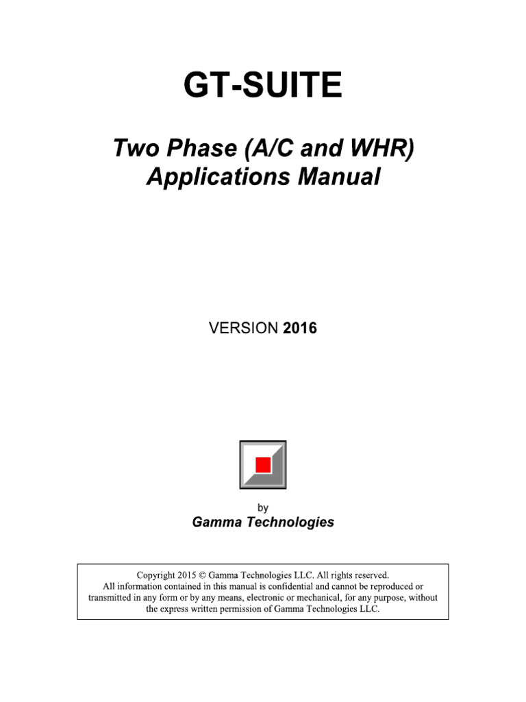 Two Phase Applications Manual | PDF