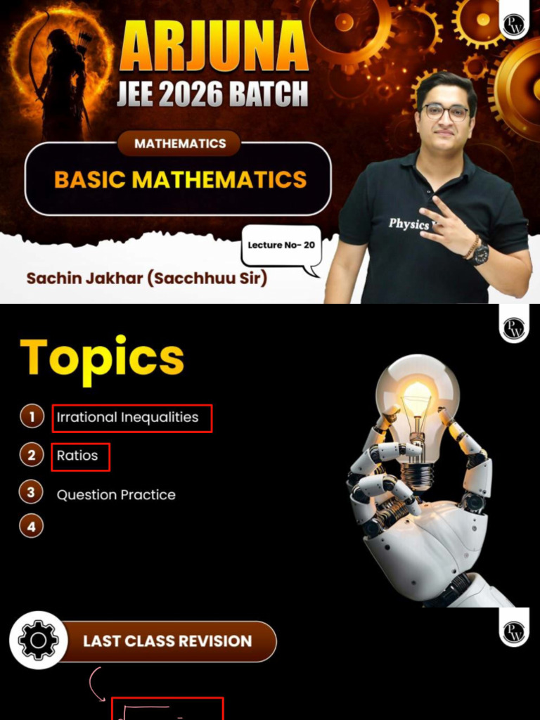Basic Mathematics 20 - Class Notes | PDF