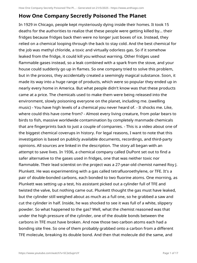 Teflon's Toxic Legacy Uncovered | PDF | Chemical Bond | Electron