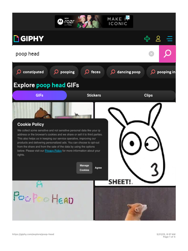 Poop Head GIFs - Find & Share On GIPHY | PDF